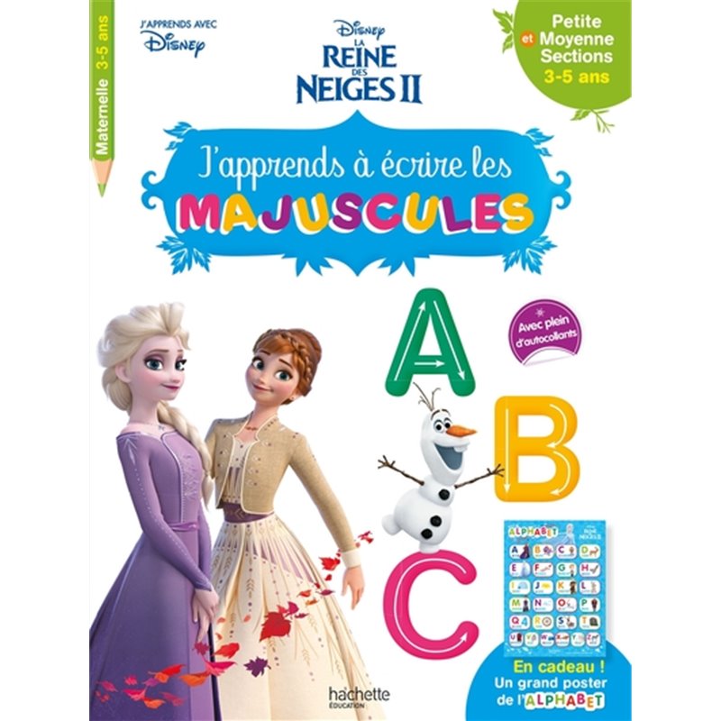 Disney - Reine des Neiges 2 - J'apprends à écrire les majuscules PS ...