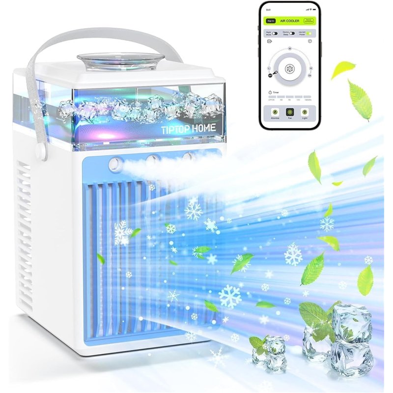 Mini Climatiseur Portable, 4 en 1 Refroidisseur d'air Portab | Isleden