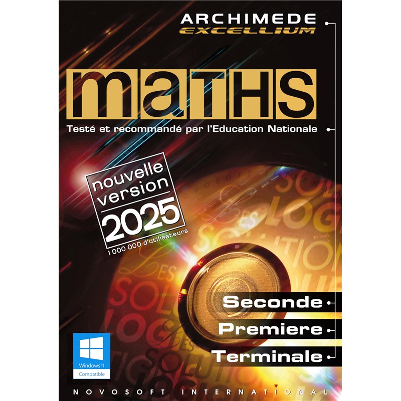 MATHS - Archimède Excellium 2025 sur clé USB (Windows 7, 8, | Isleden