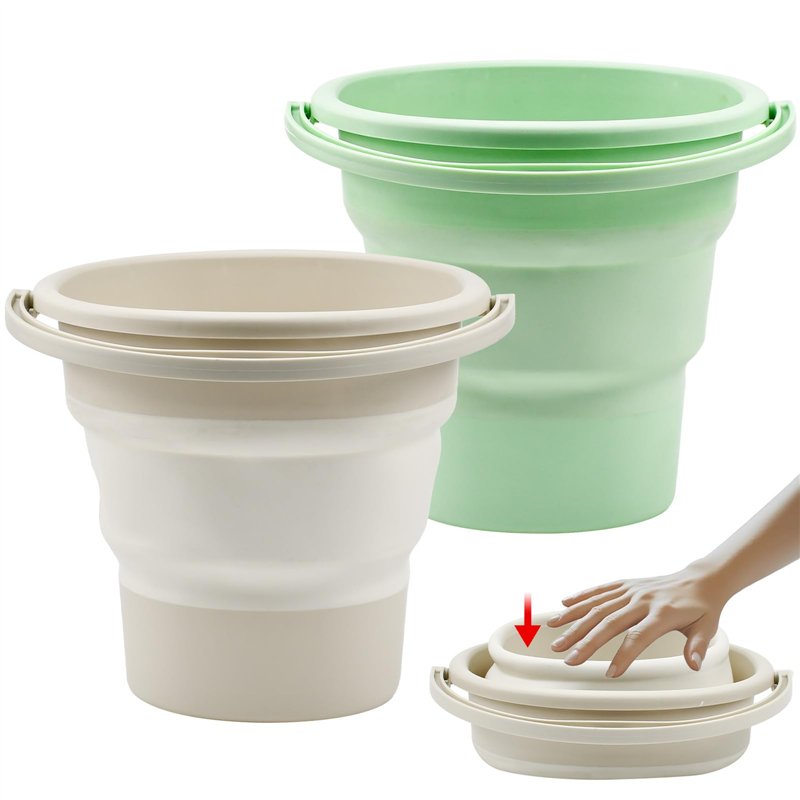 YBCCBY Lot de 2 Seau Pliable 5L, Seau Retractable Pliable en | Isleden