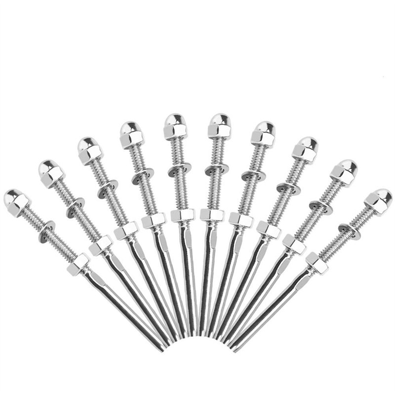 XAVSWRDE 10 Pcs Tendeurs de Câbles Filetés Fendeur Câble Ino | Isleden