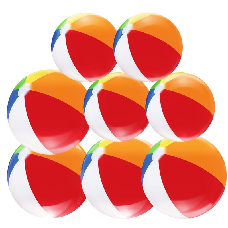 DGMI Lot de 8 ballons de plage gonflables - 4 x 30 cm et 4 x | Isleden