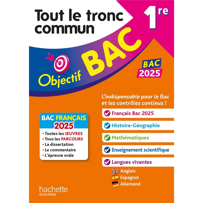 Objectif BAC 2026 1re Tout le tronc commun -Isleden