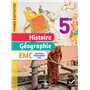 Fiches d'activités Histoire-Géographie-EMC 5e - Ed. 2024 - Cahier é...