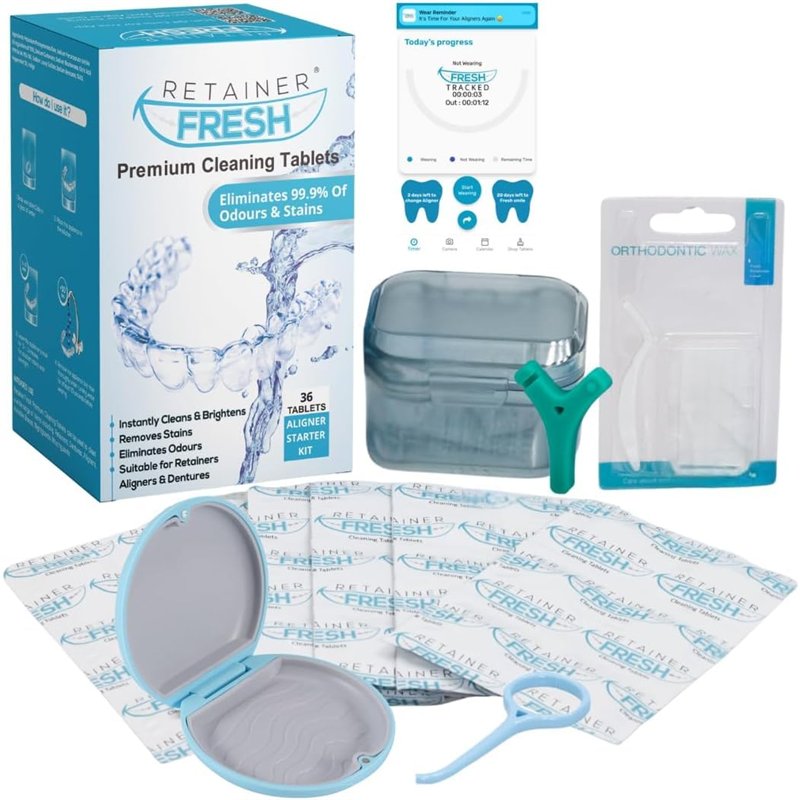 Kit de nettoyage et tablettes – 36 comprimés 1 mois de reten | Isleden