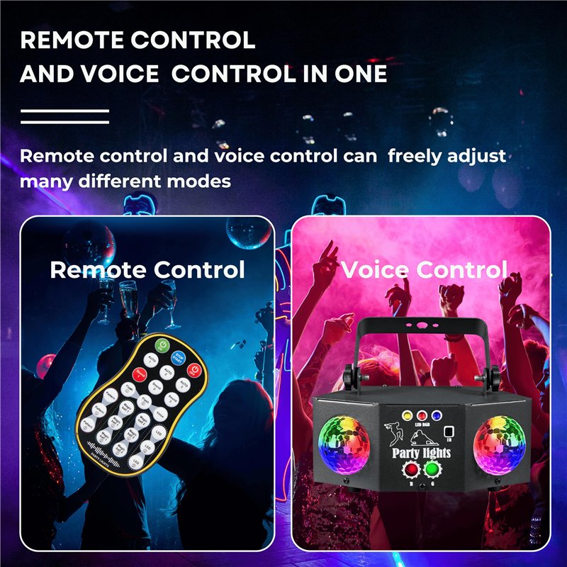 Miralin Boule Disco LED avec Laser et Stroboscope – Lumière | Isleden