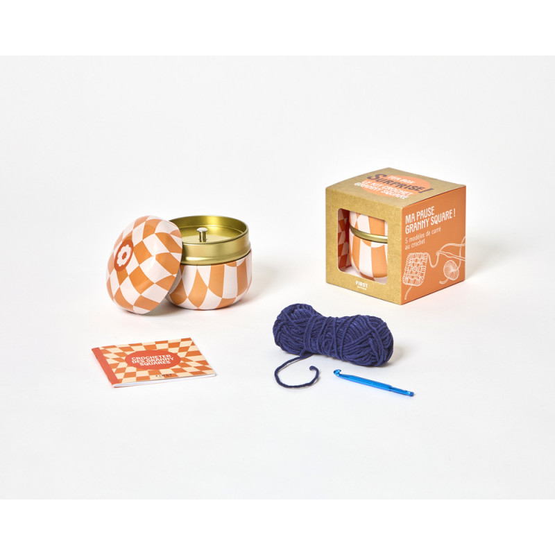 Coffret Tea Box Surprise Le kit crochet granny square -Isleden