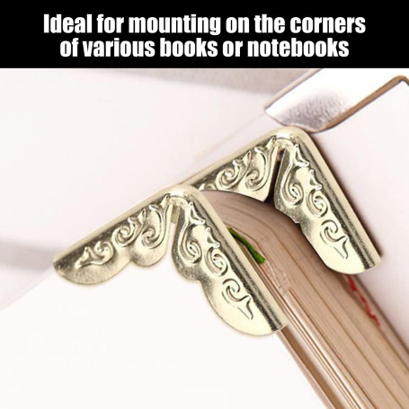 DHSBGWSX 100 Pièces Protecteurs de Coins de Livres, Protection d'angles ...