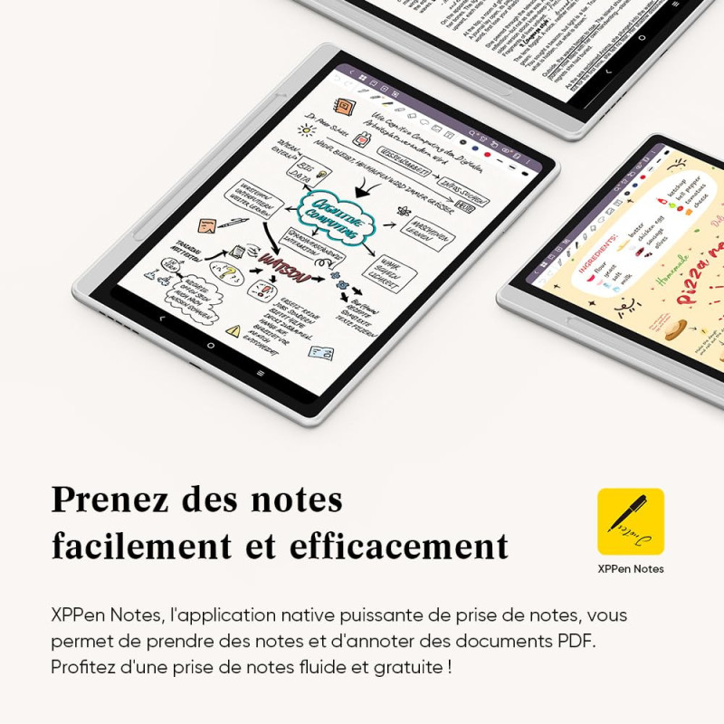 XPPen Magic Note Pad, Bloc Note Numerique, Liseuse eBook Couleur 10,95 ...
